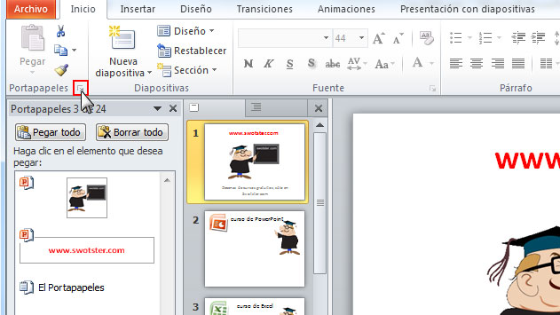 Swotster Powerpoint 2010 - Dar Formato al Texto (2) Swotster Powerpoint 2010 - Dar Formato al Texto (2)
