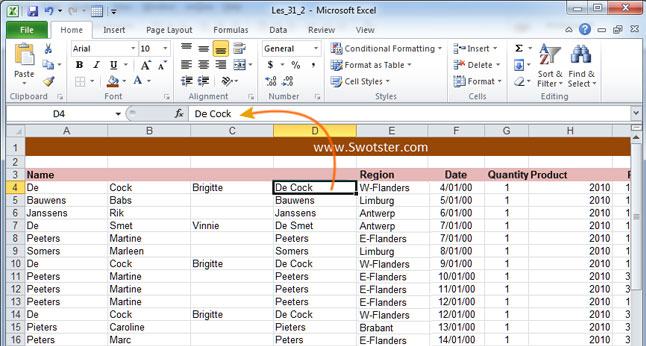 Lesson 31: "Tables" (4) - Swotster