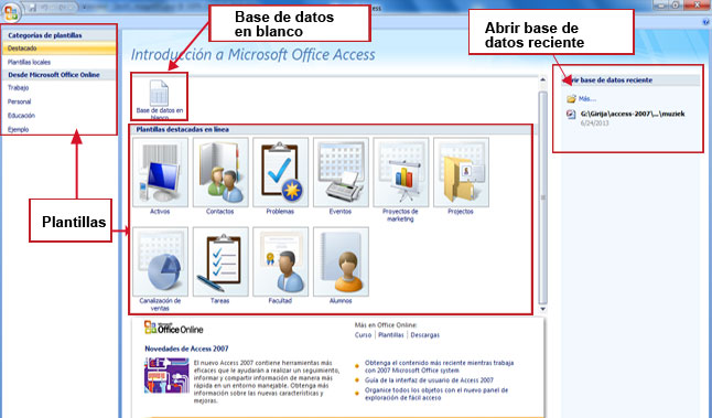 Lección 1: Introducción a Access - Swotster